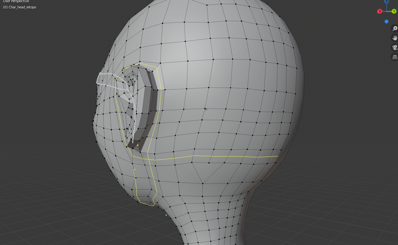 Strange loops after finishing ear retopology - CG Cookie