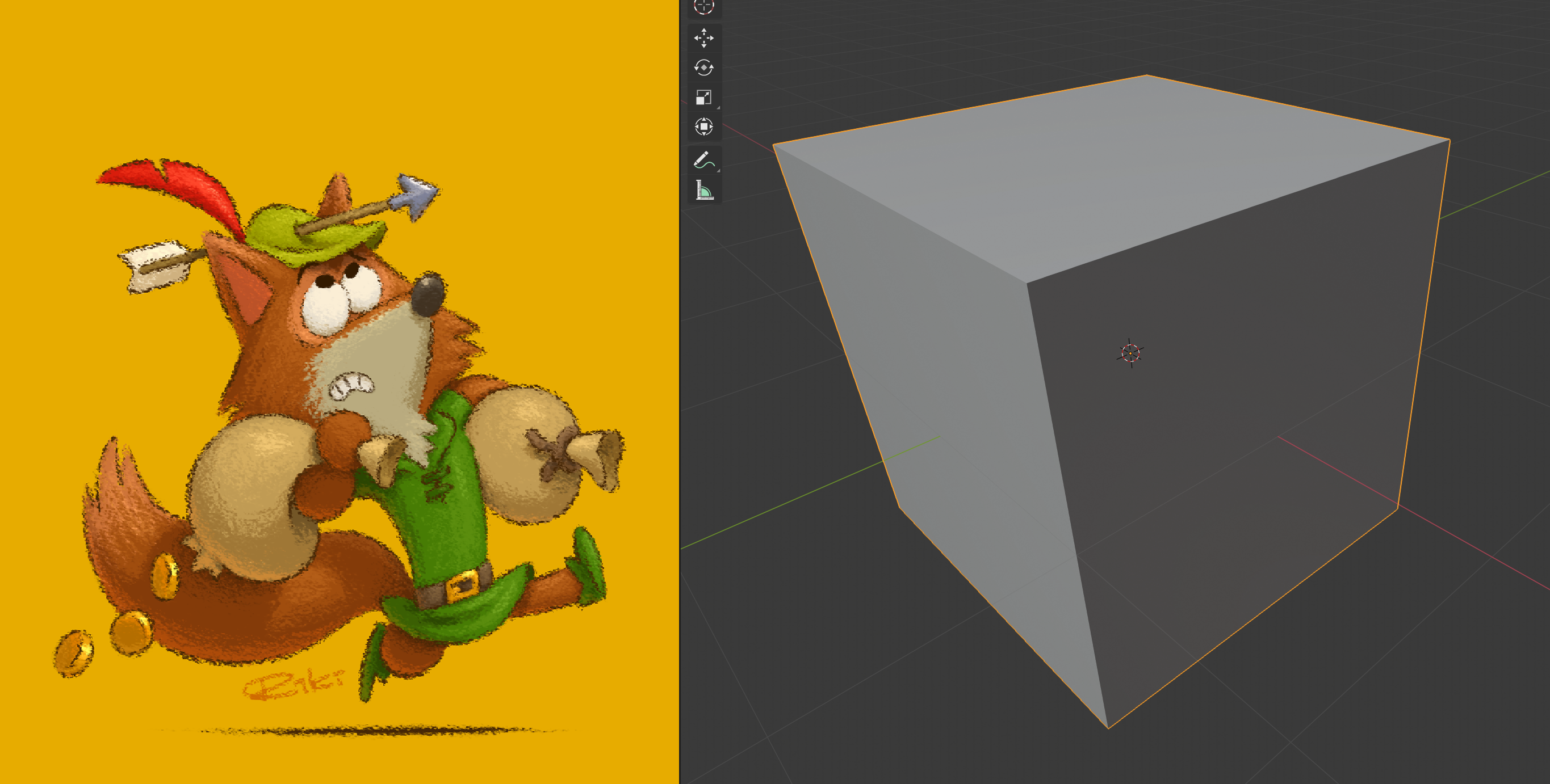 Modeling a cute Robin Hood 3D character in Blender 2.81 - CG Cookie