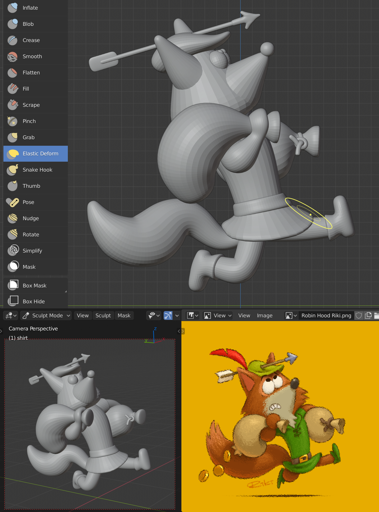 Modeling a cute Robin Hood 3D character in Blender 2.81 - CG Cookie