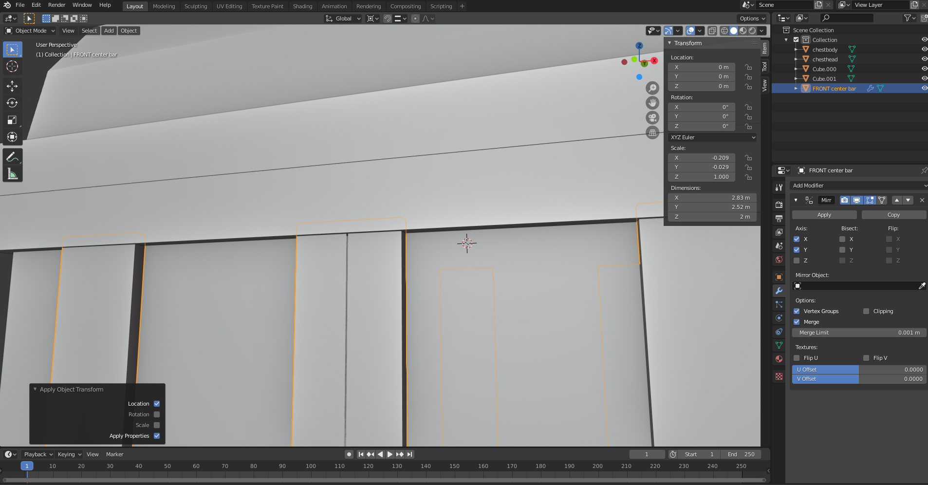 Keep getting a gap when Applying Location - CG Cookie