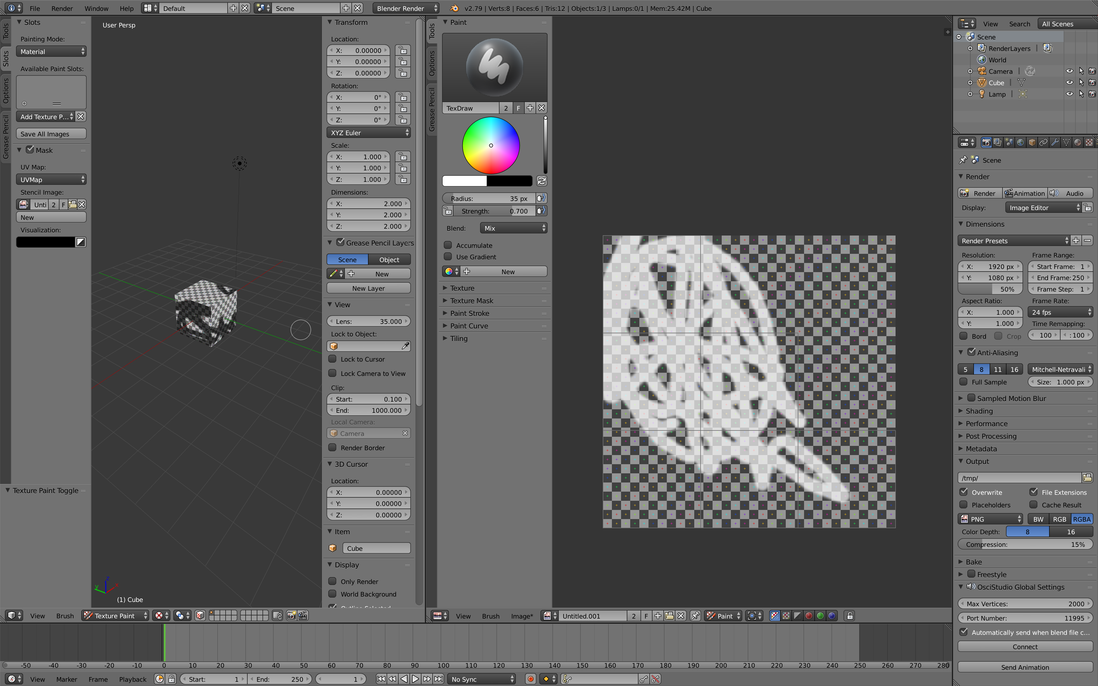 in texture mode, my suzanne become totally white... Help ? - CG Cookie