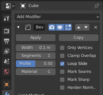 Bevel modifier not working - CG Cookie