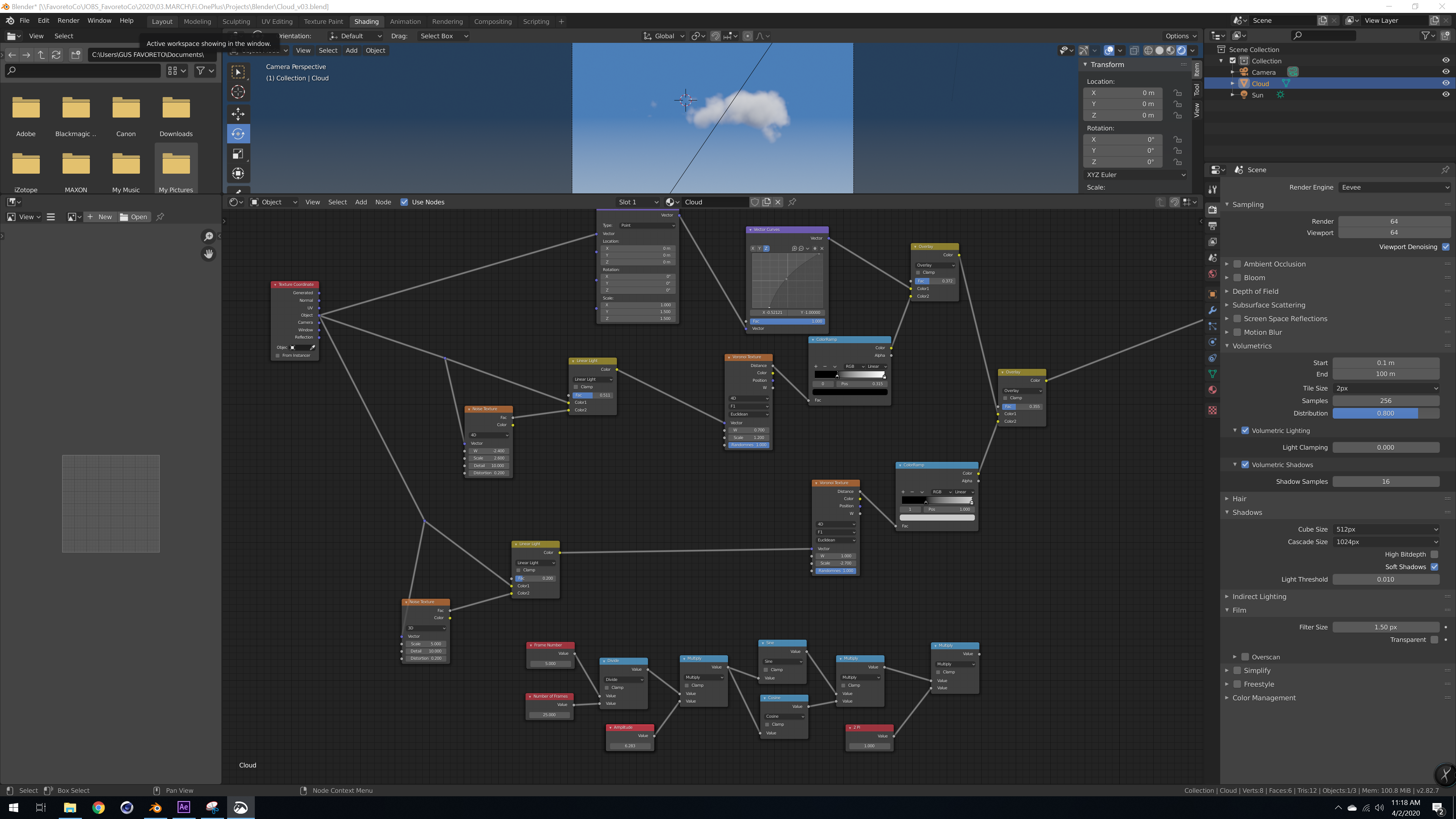 How can I animate the 1st cloud? - CG Cookie