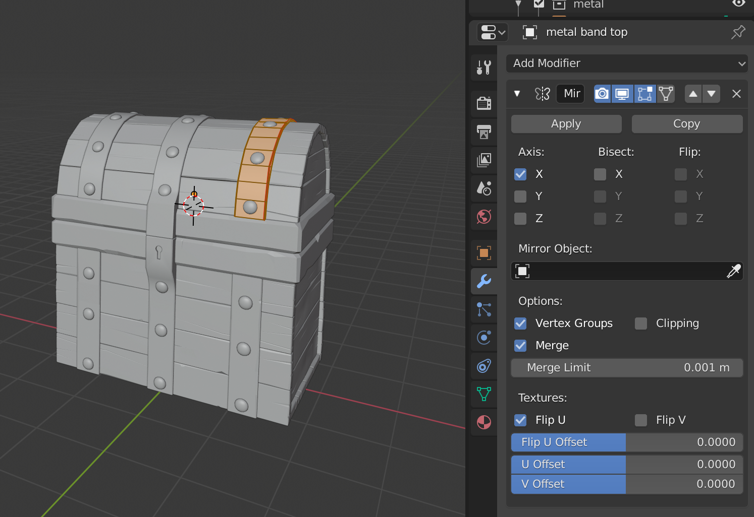 Mirror modifier causes colors to bleed between objects? - CG Cookie