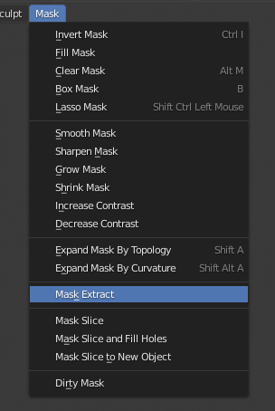 Extract Mask Blender 2.8 - CG Cookie