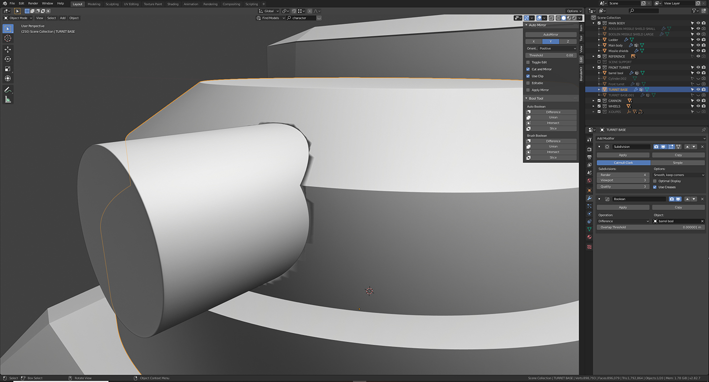 Problems with subsurface and intersecting geometry, finding it hard to completely eliminate ...