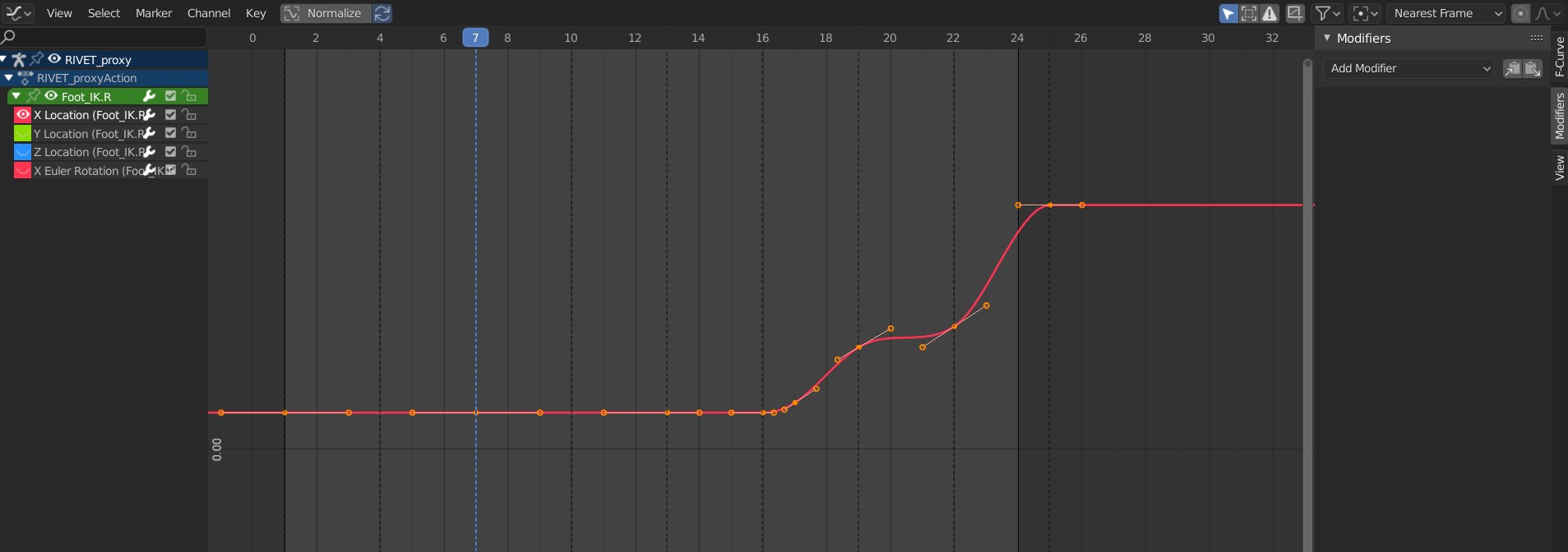 Cycle Modifier remove bazier interpolation? - CG Cookie
