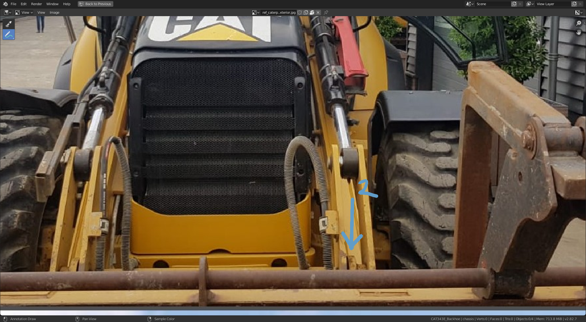 Backhoe Contribution - Blanchsb - Exterior Loader Arms and Interior ...