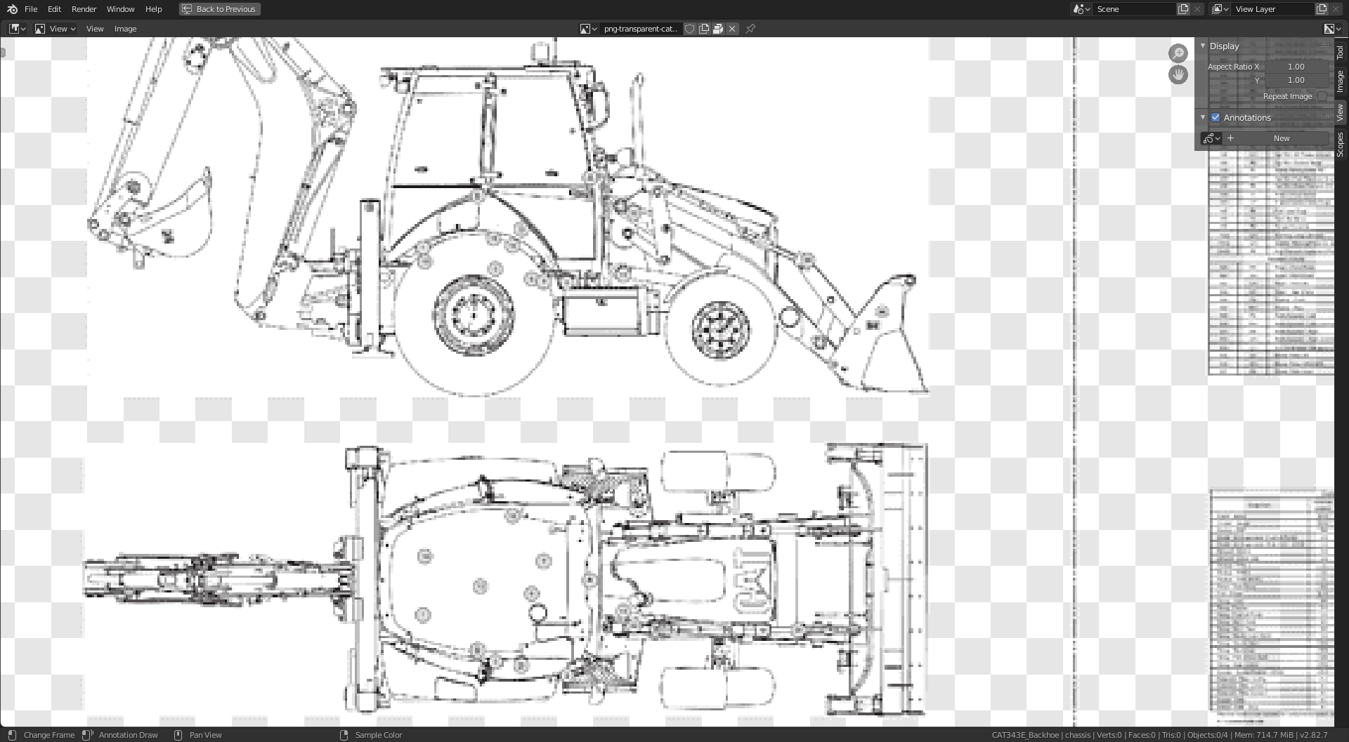 Backhoe Contribution - Blanchsb - Exterior Loader Arms and Interior ...