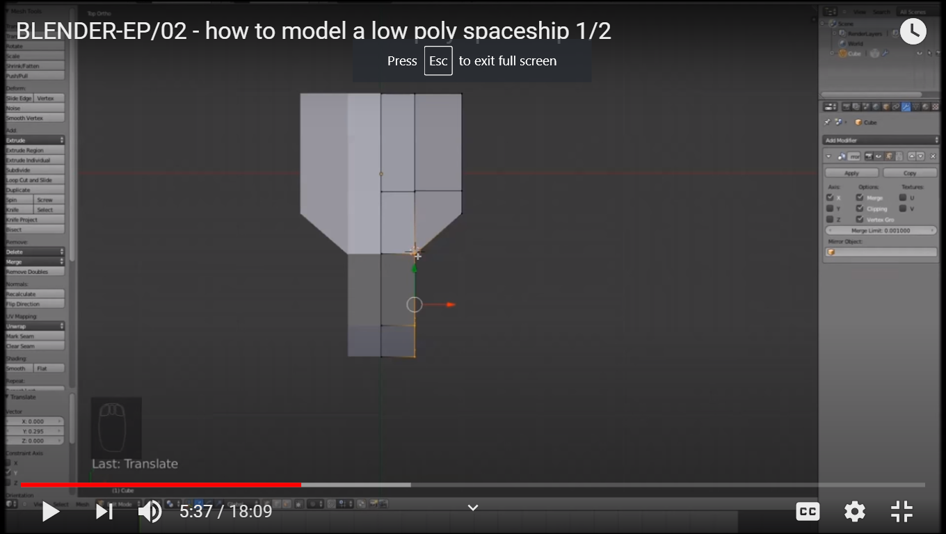 Set origin to 3D cursor mess up with Mirror modifier? - CG Cookie