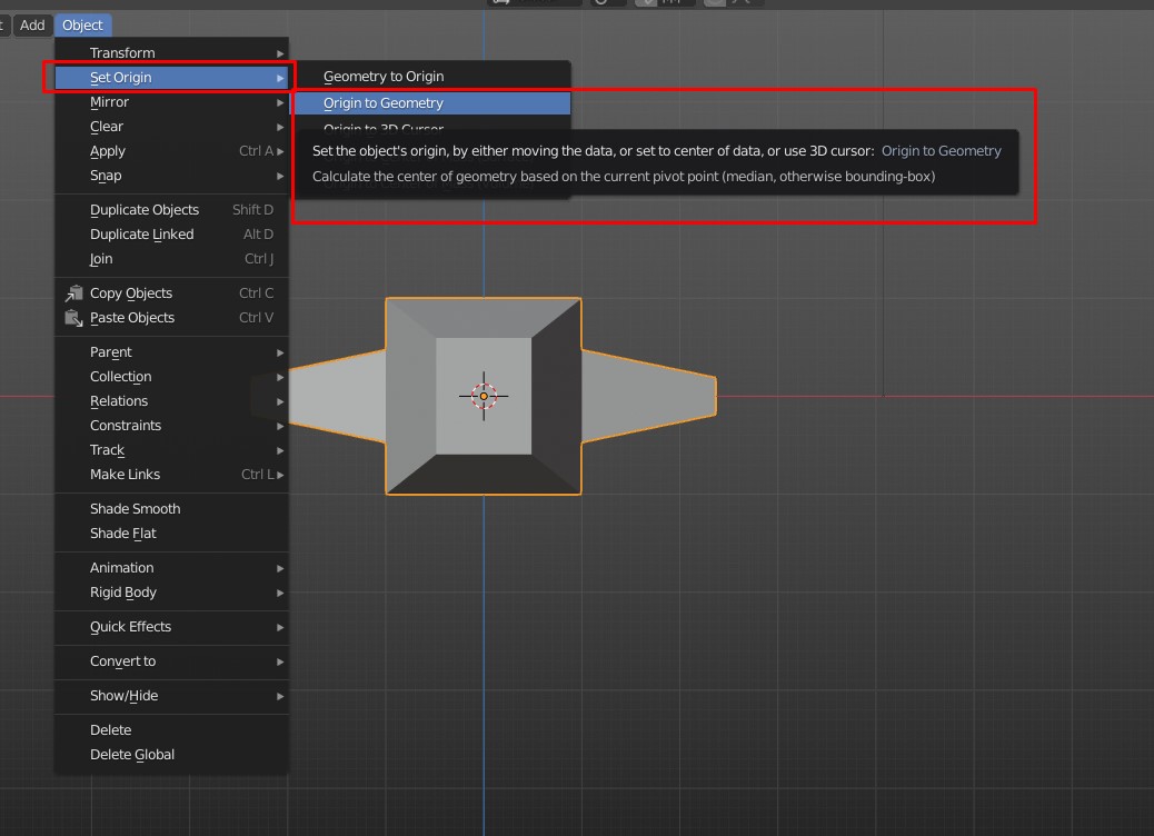 Set origin to 3D cursor mess up with Mirror modifier? - CG Cookie