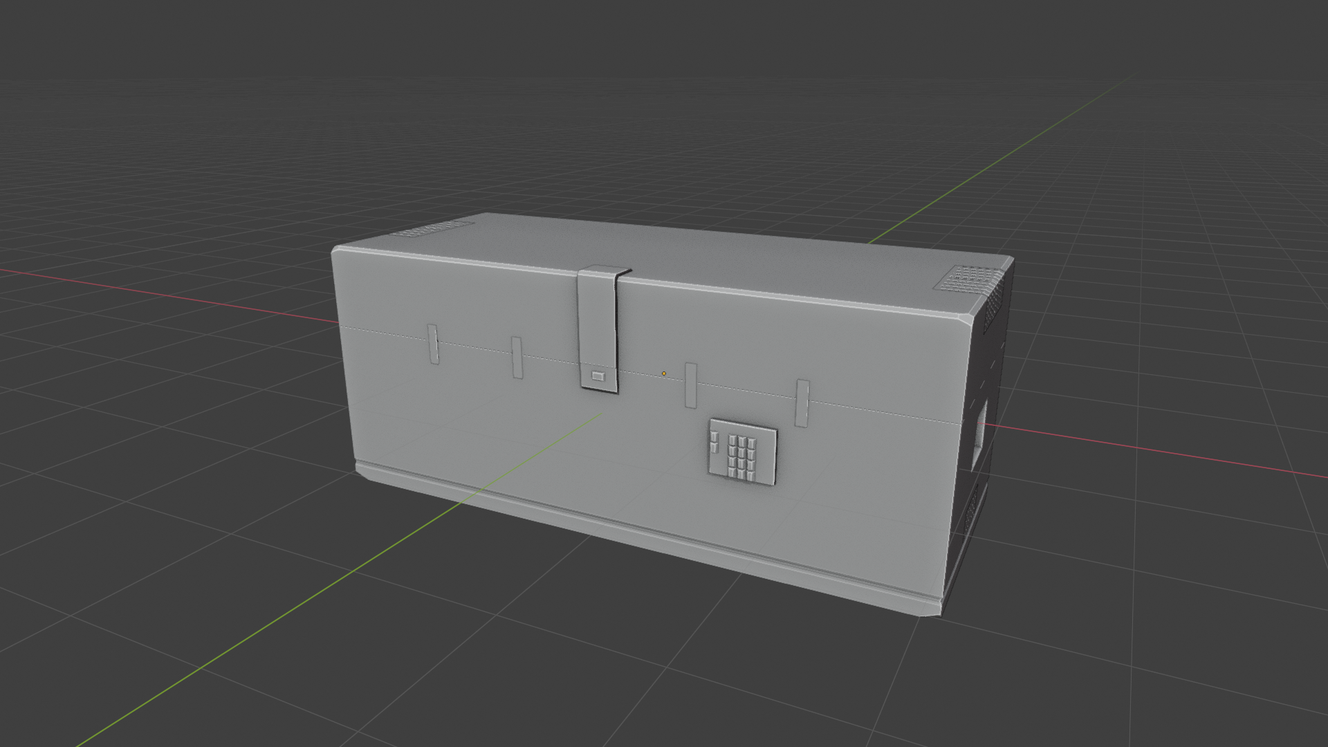Zack's crate 3D modeling progress in Fundamentals of 3D Mesh Modeling in Blender - CG Cookie