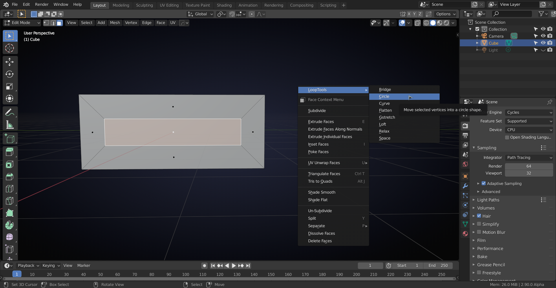 Zack's crate 3D modeling progress in Fundamentals of 3D Mesh Modeling in Blender - CG Cookie