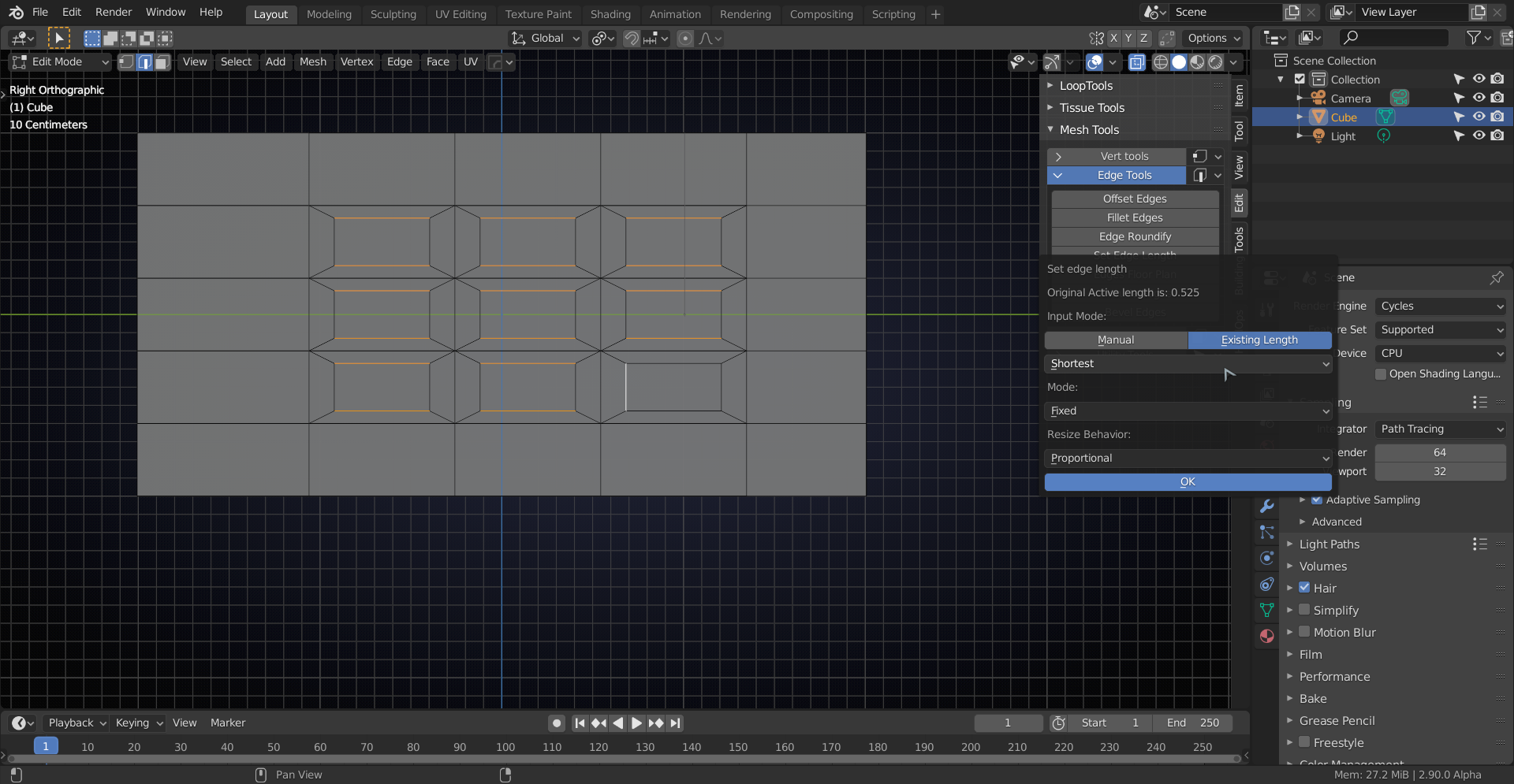 Zack's crate 3D modeling progress in Fundamentals of 3D Mesh Modeling in Blender - CG Cookie