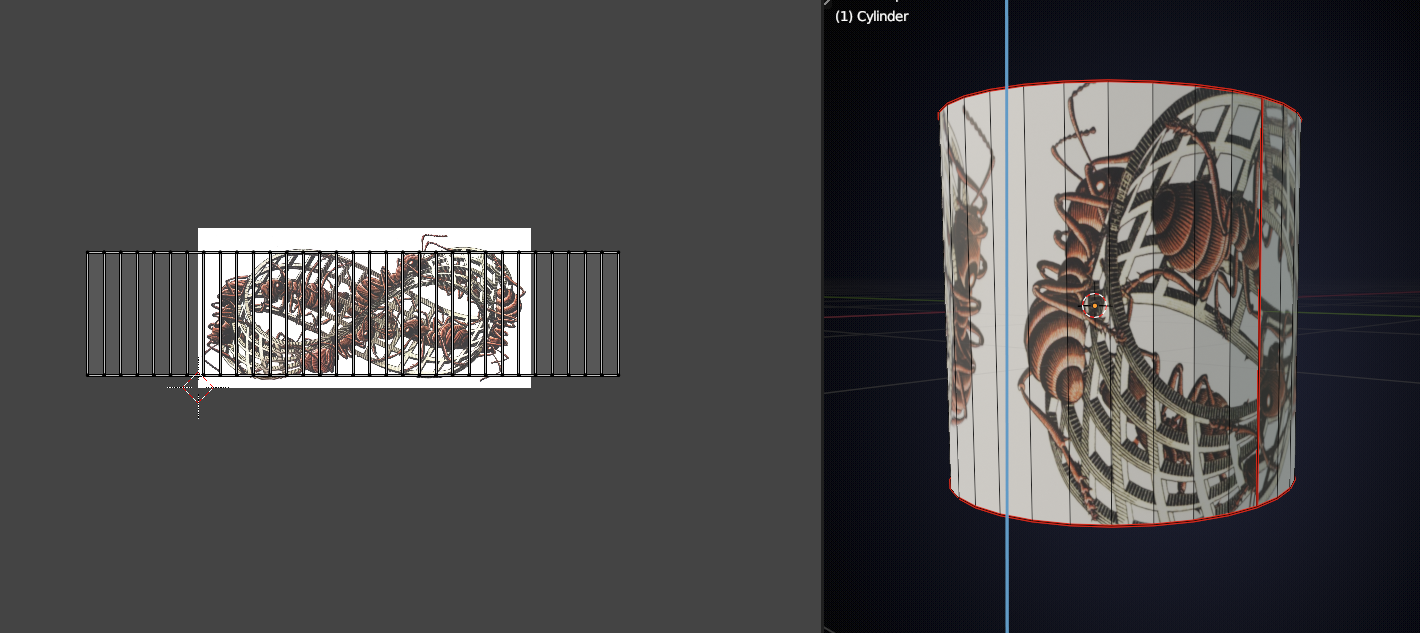 Cylinder unwrap help - CG Cookie