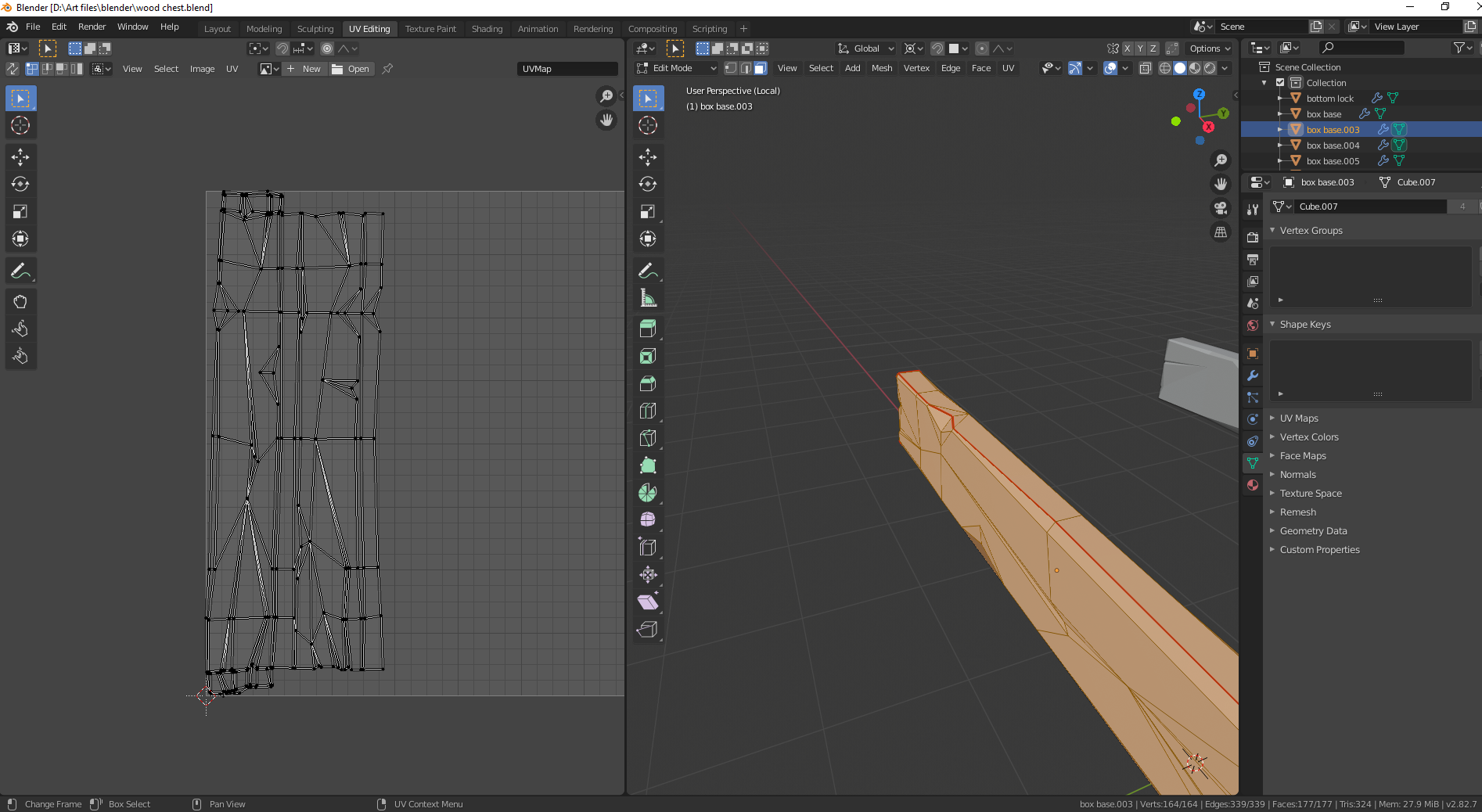 Why doesn't my UV unwrap have any color? It is outlined in white with ...