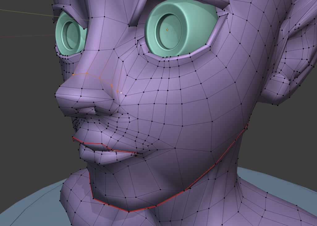 My attempt + topology flow question for the nose. - CG Cookie