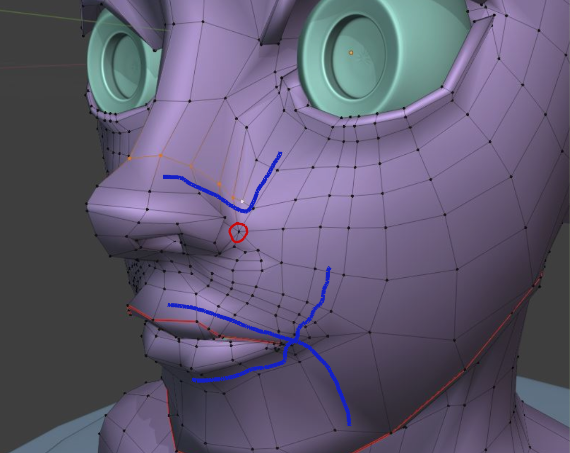 My attempt + topology flow question for the nose. - CG Cookie