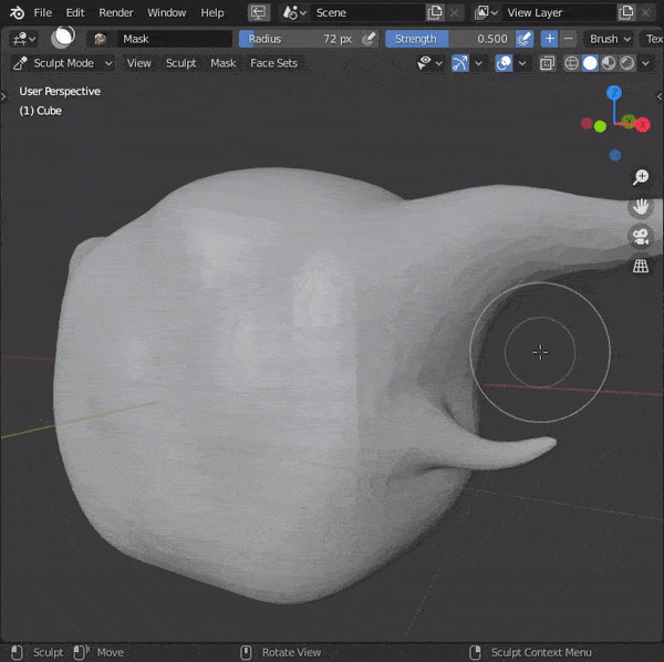 Wireframe and Box Mask - CG Cookie
