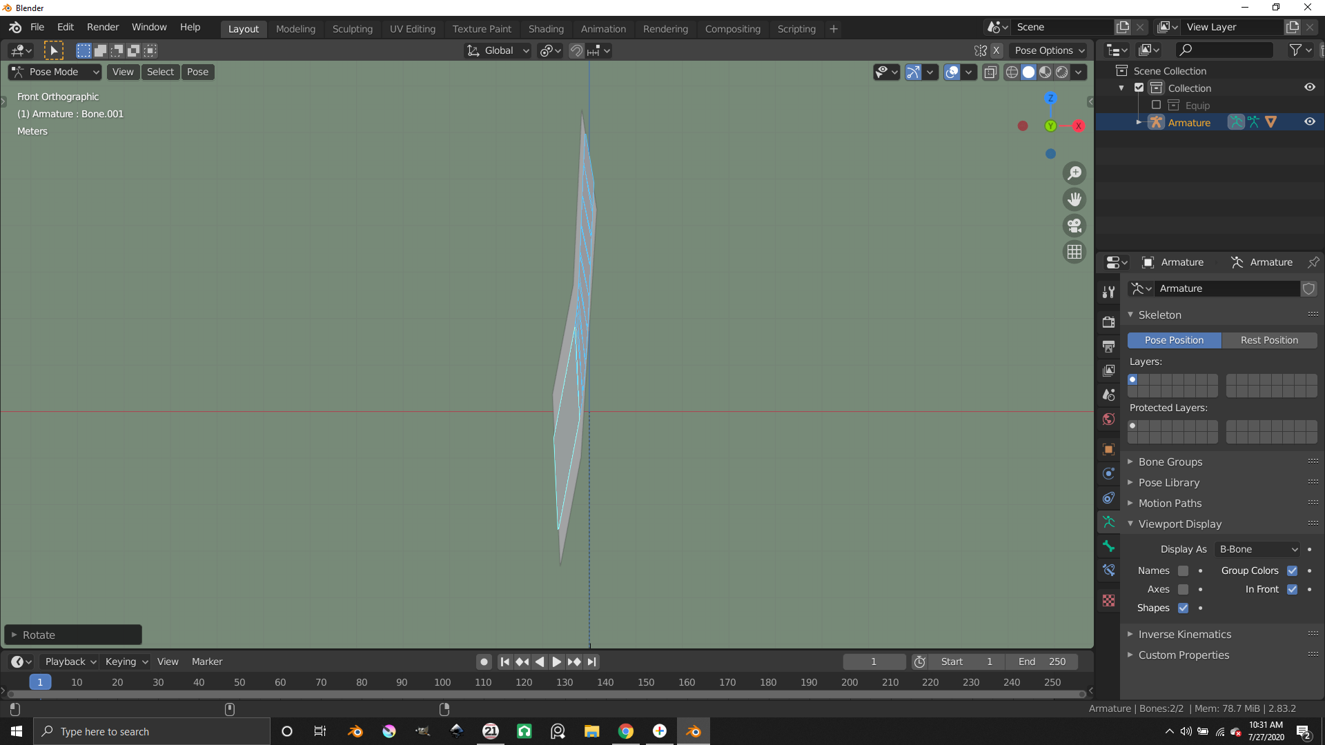 Bending Bones Not Bending - CG Cookie