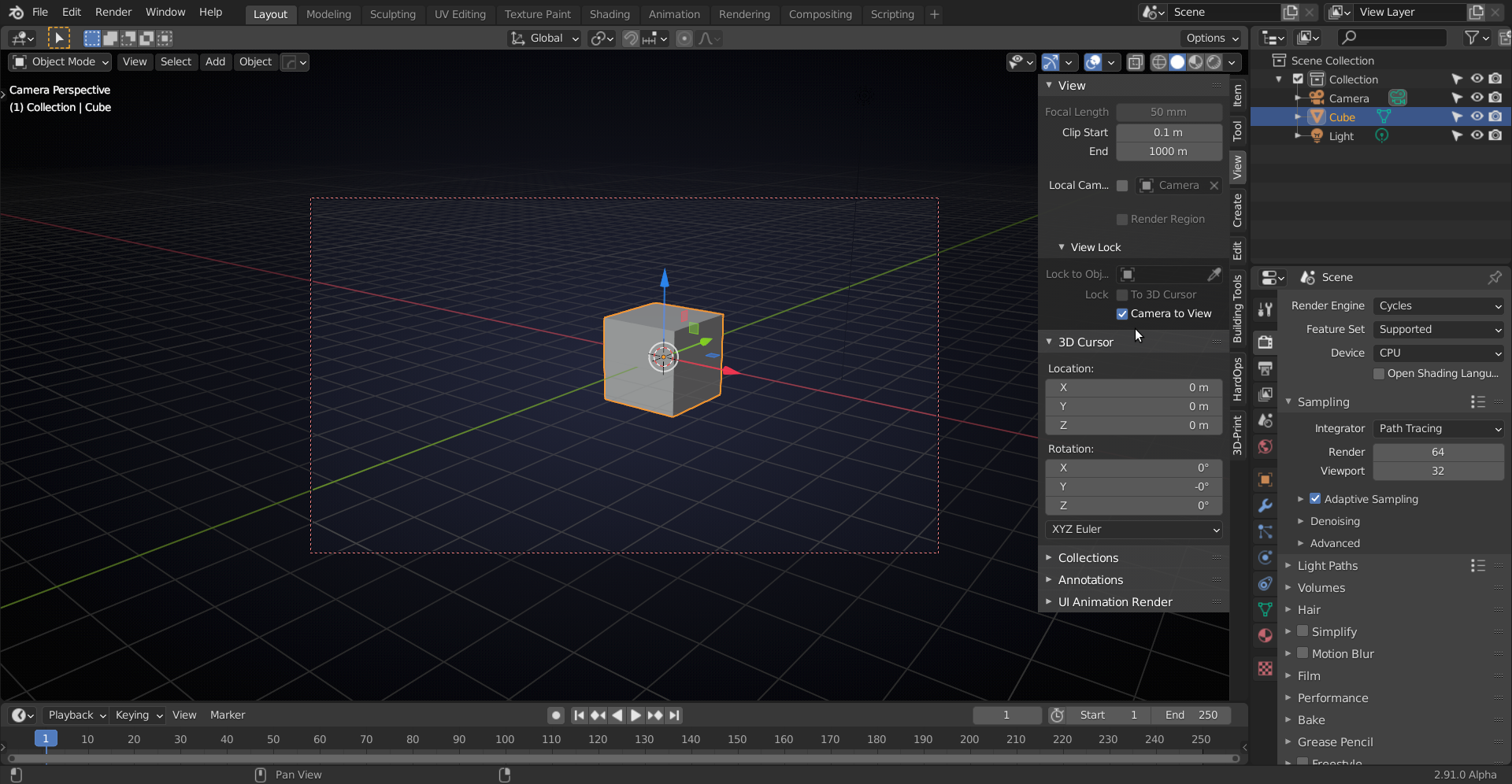 can't position the camera - CG Cookie