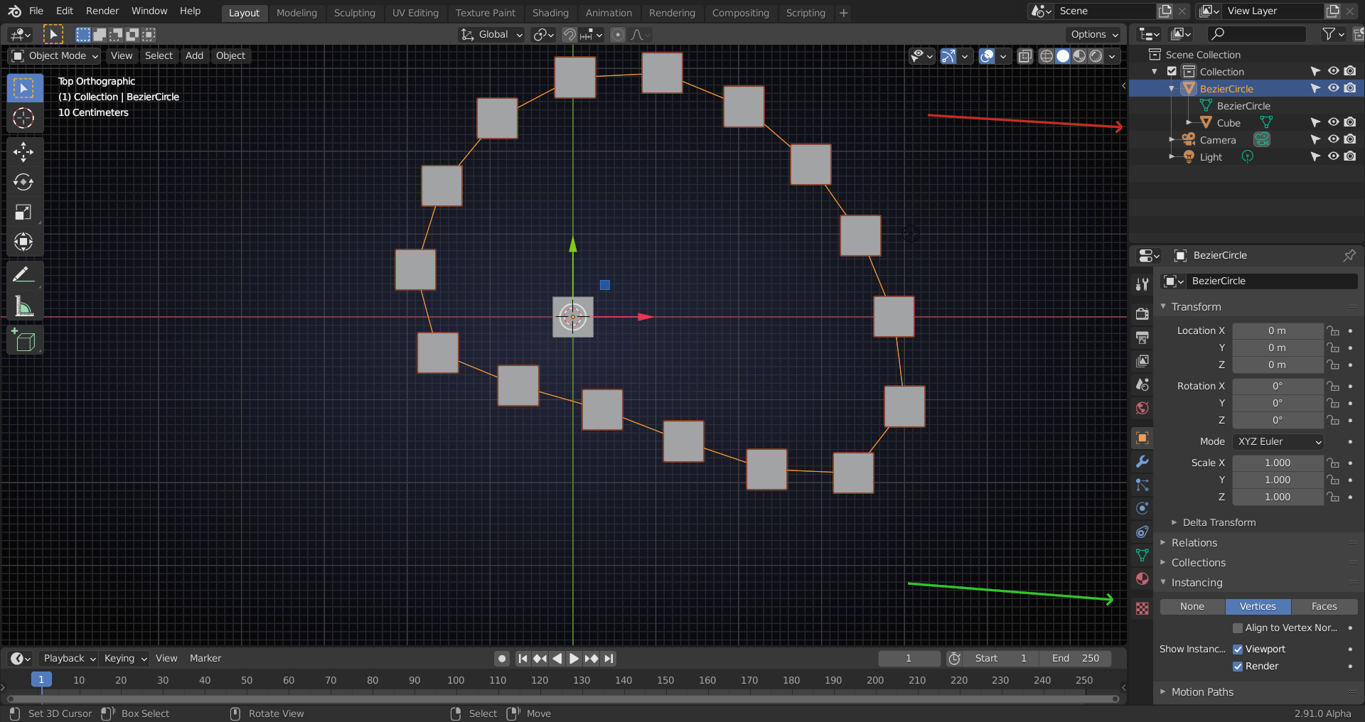 Blender 28 Array Fit Curve Cg Cookie 