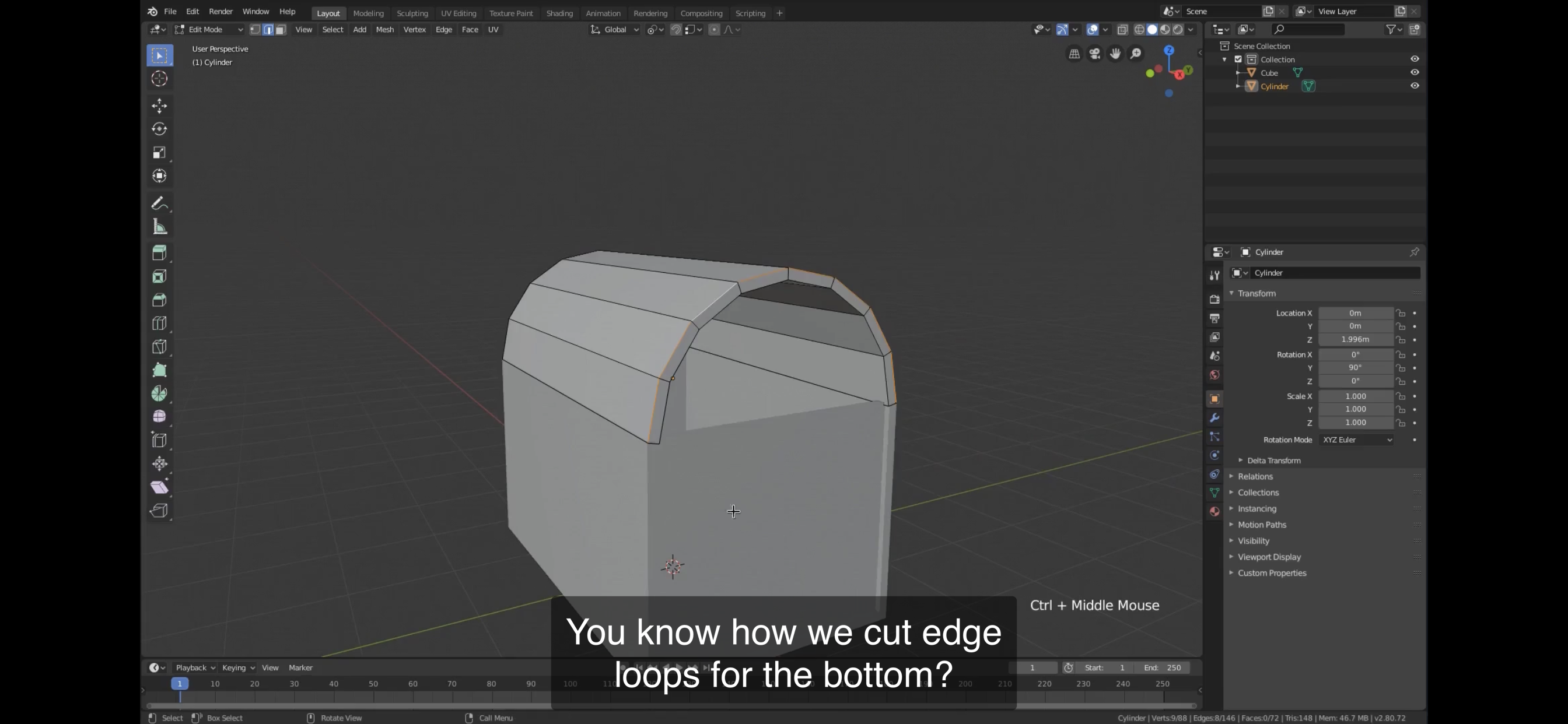 About cutting edge loop and Alt-LMB HOTKEY - CG Cookie About cutting edge loop and Alt-LMB HOTKEY - CG Cookie