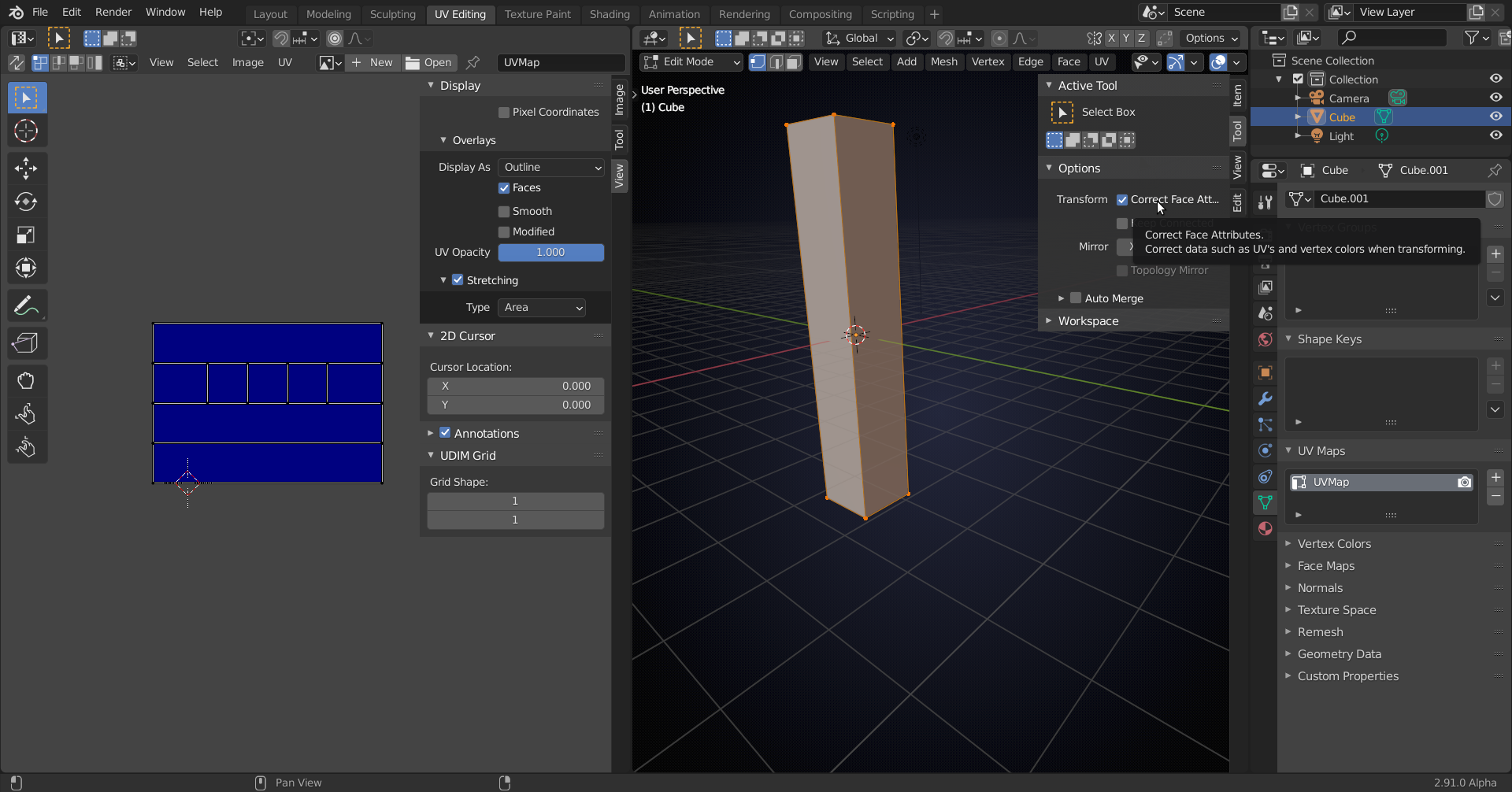 Why does scaling down the rivet's backside UV-island change the ...