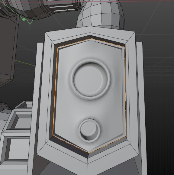 The keyhole created visible triangular seams - CG Cookie