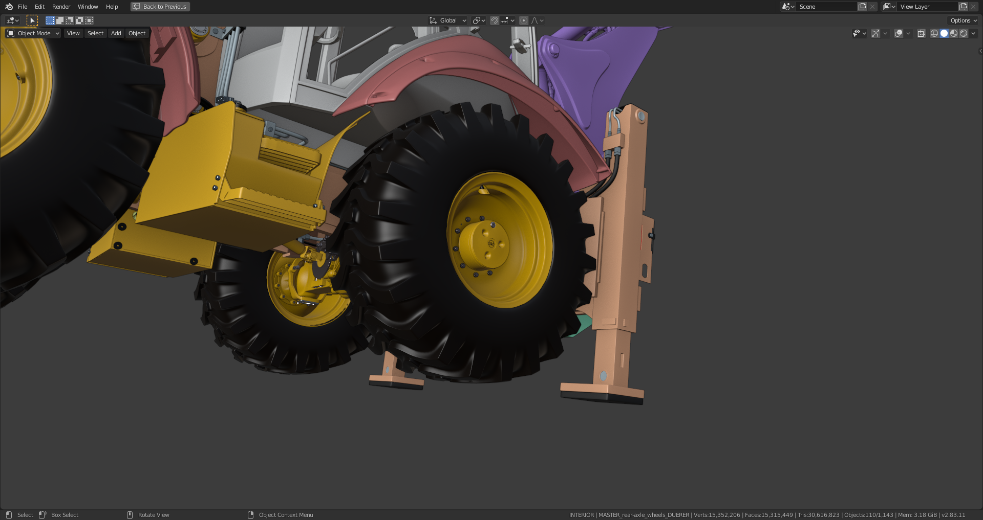 Backhoe Rear Axle - CG Cookie