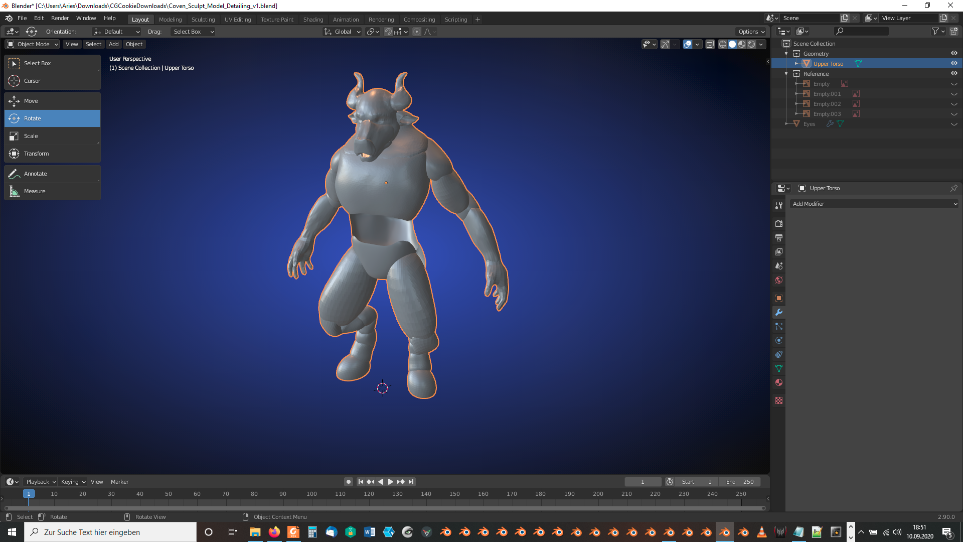 Combining Sculpted Meshes - CG Cookie