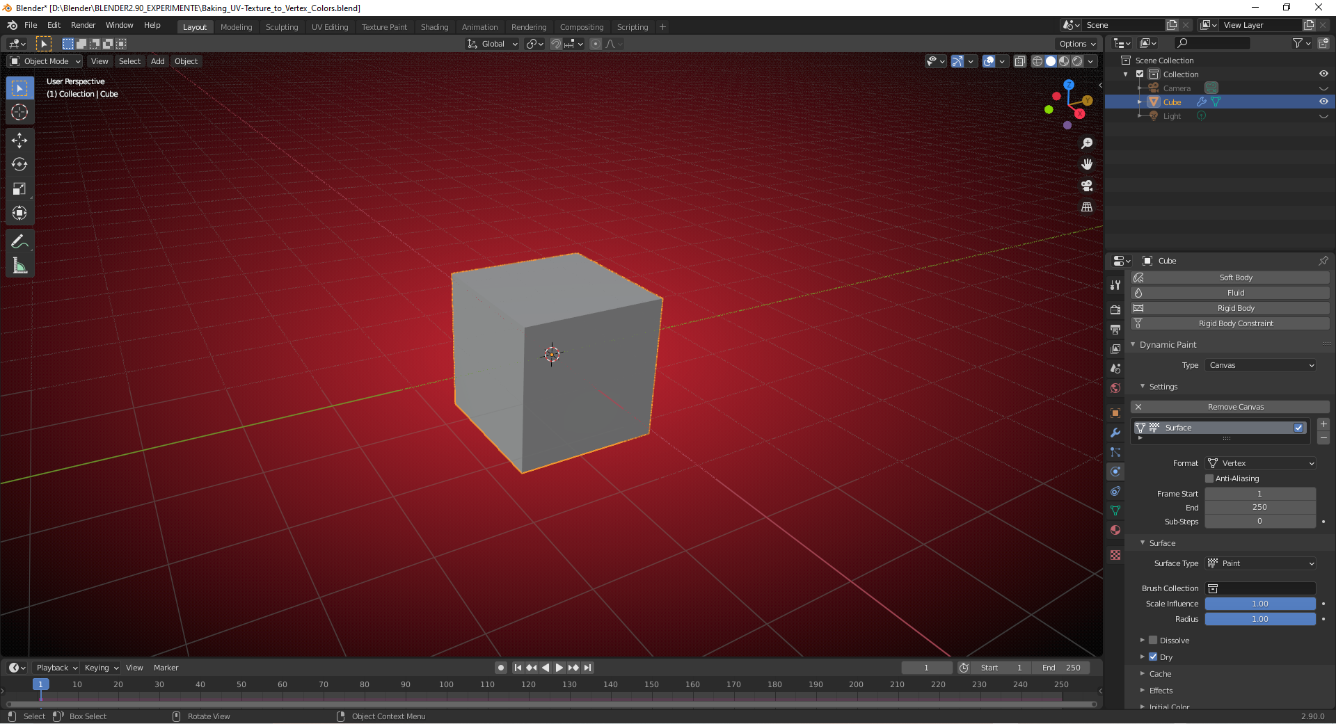 Use for baking textures to "Vertex Colors" - CG Cookie