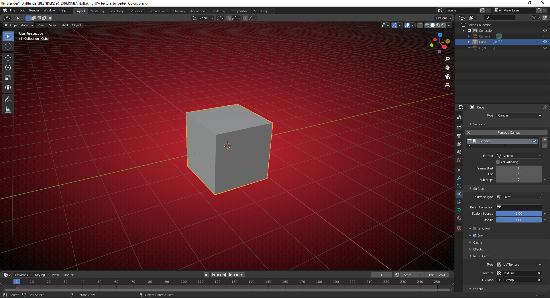 Use for baking textures to "Vertex Colors" - CG Cookie