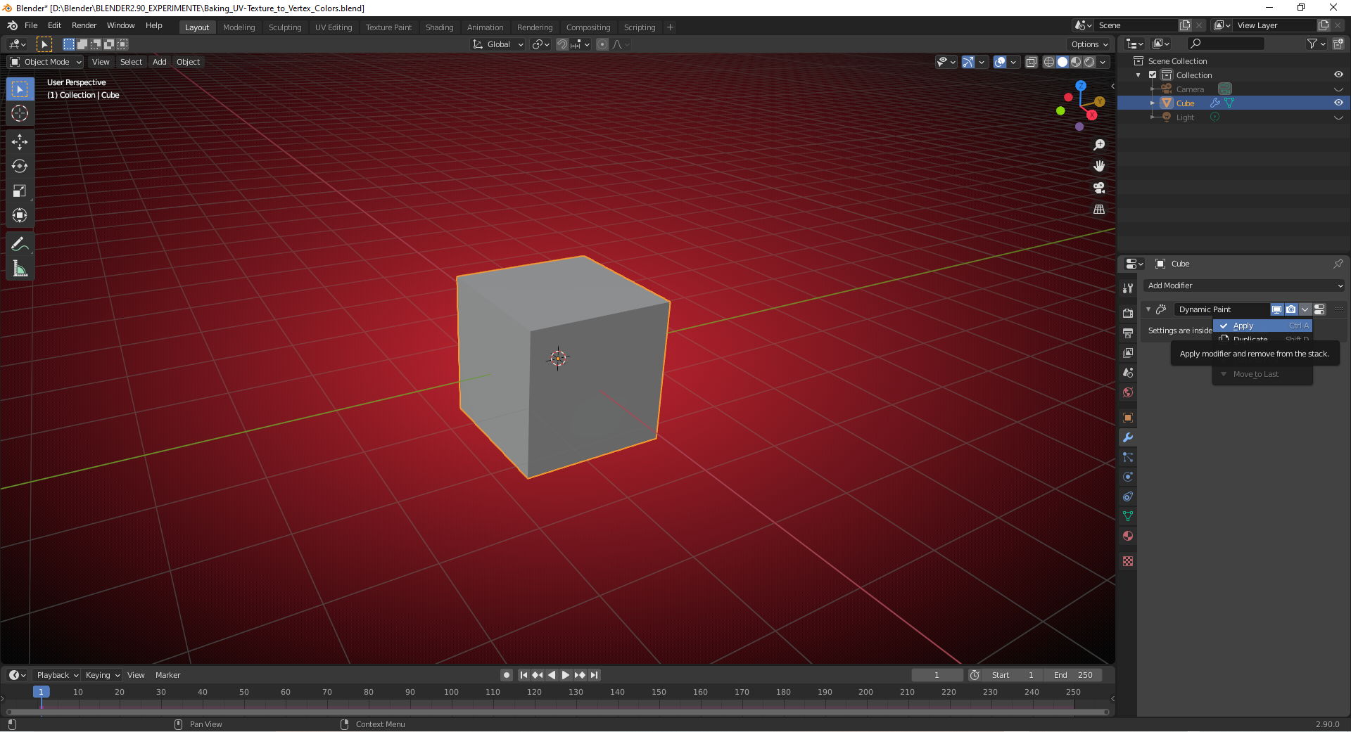 Use for baking textures to "Vertex Colors" - CG Cookie