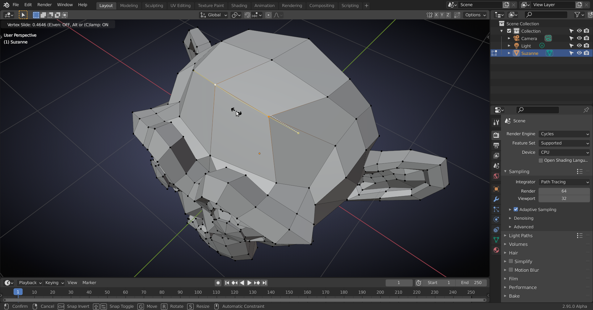 "Edge Slide" and "Vertex Slide" the same? - CG Cookie