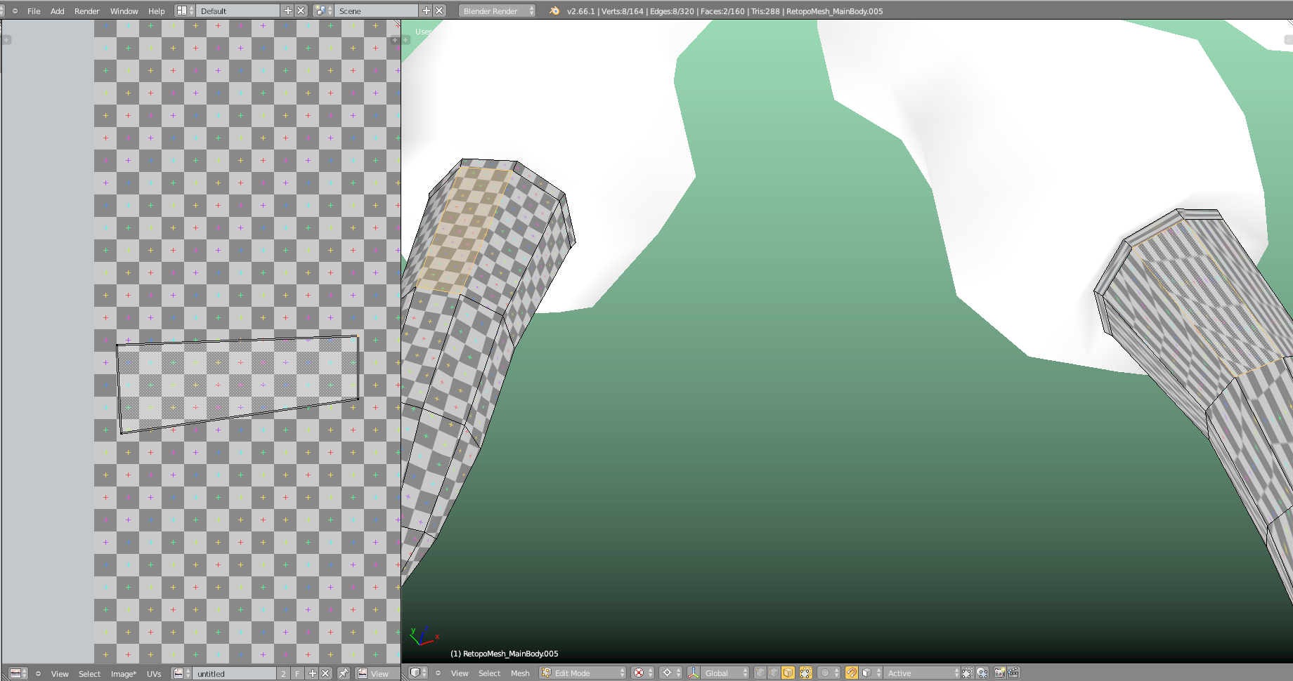 Why do some claw toes have distorted textures despite having ...