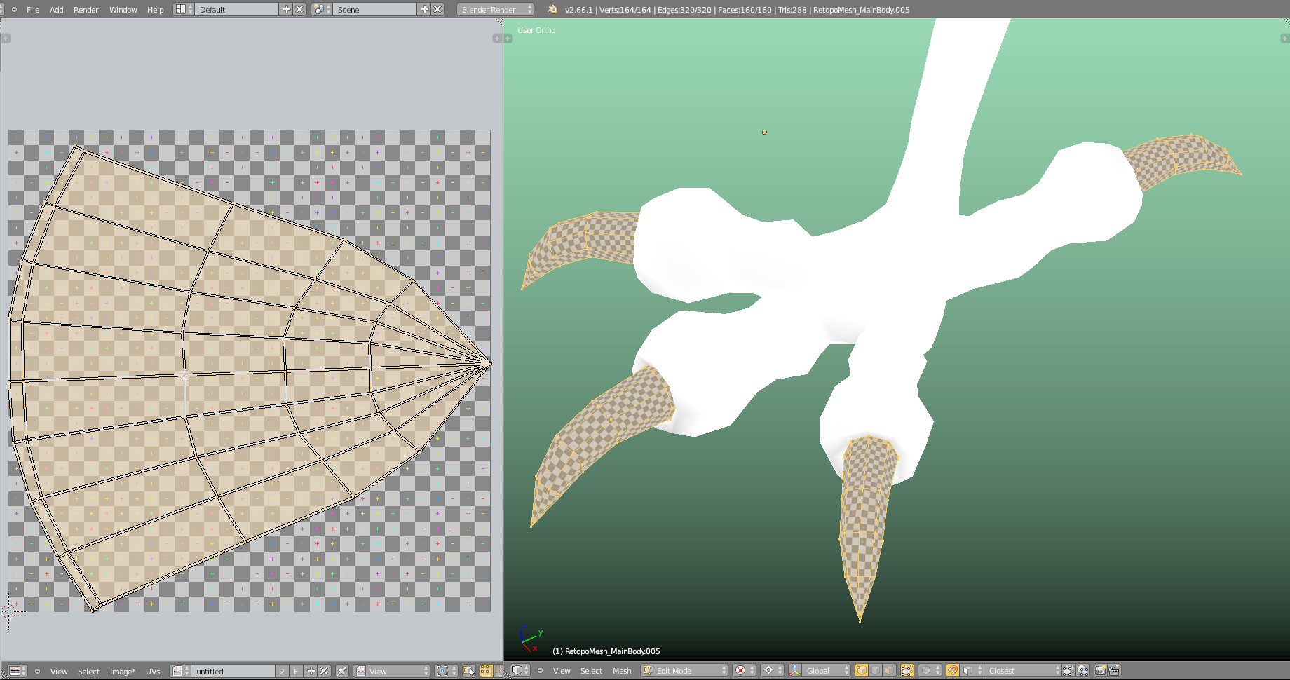 Why do some claw toes have distorted textures despite having ...