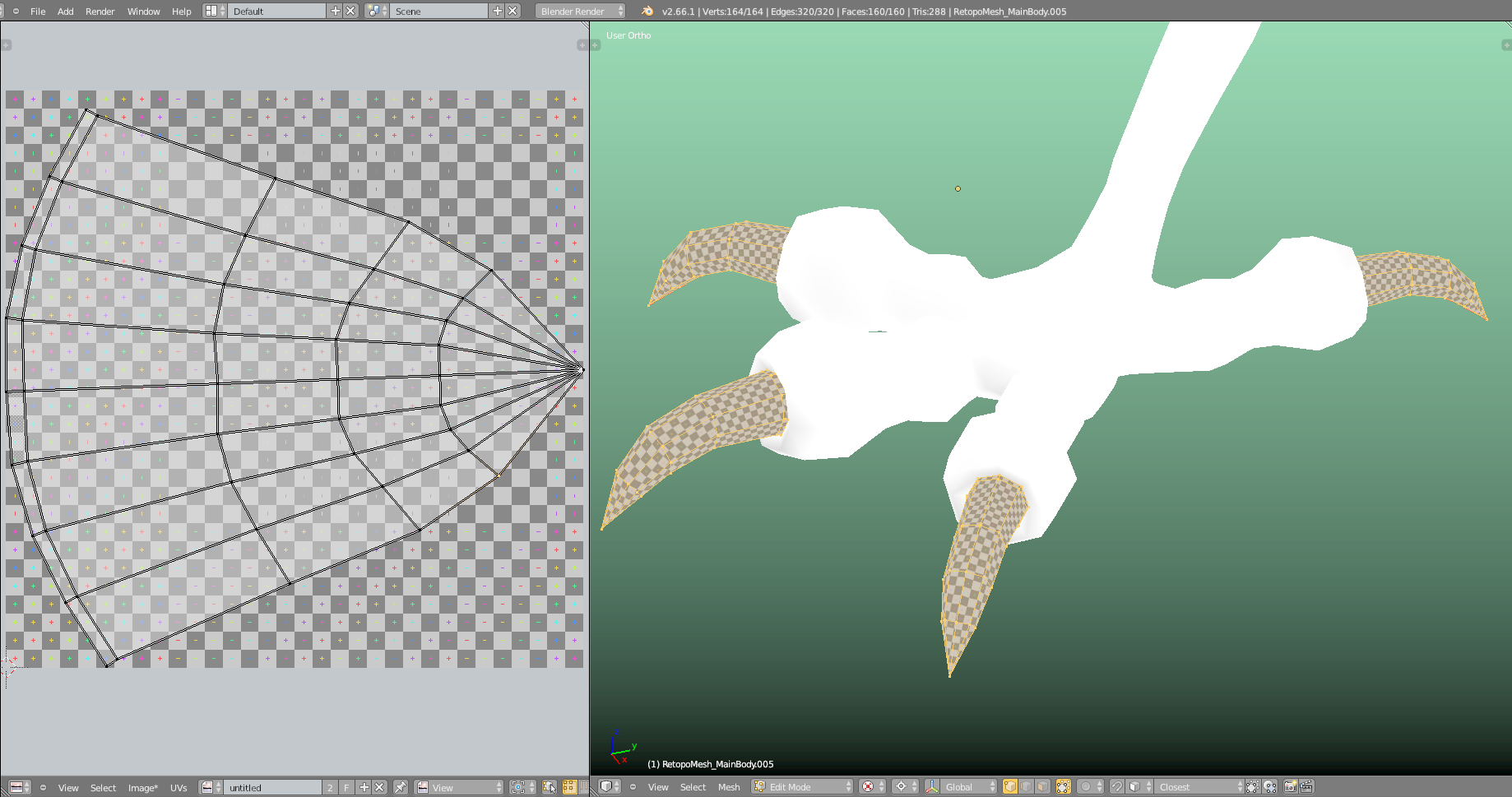 Why do some claw toes have distorted textures despite having ...