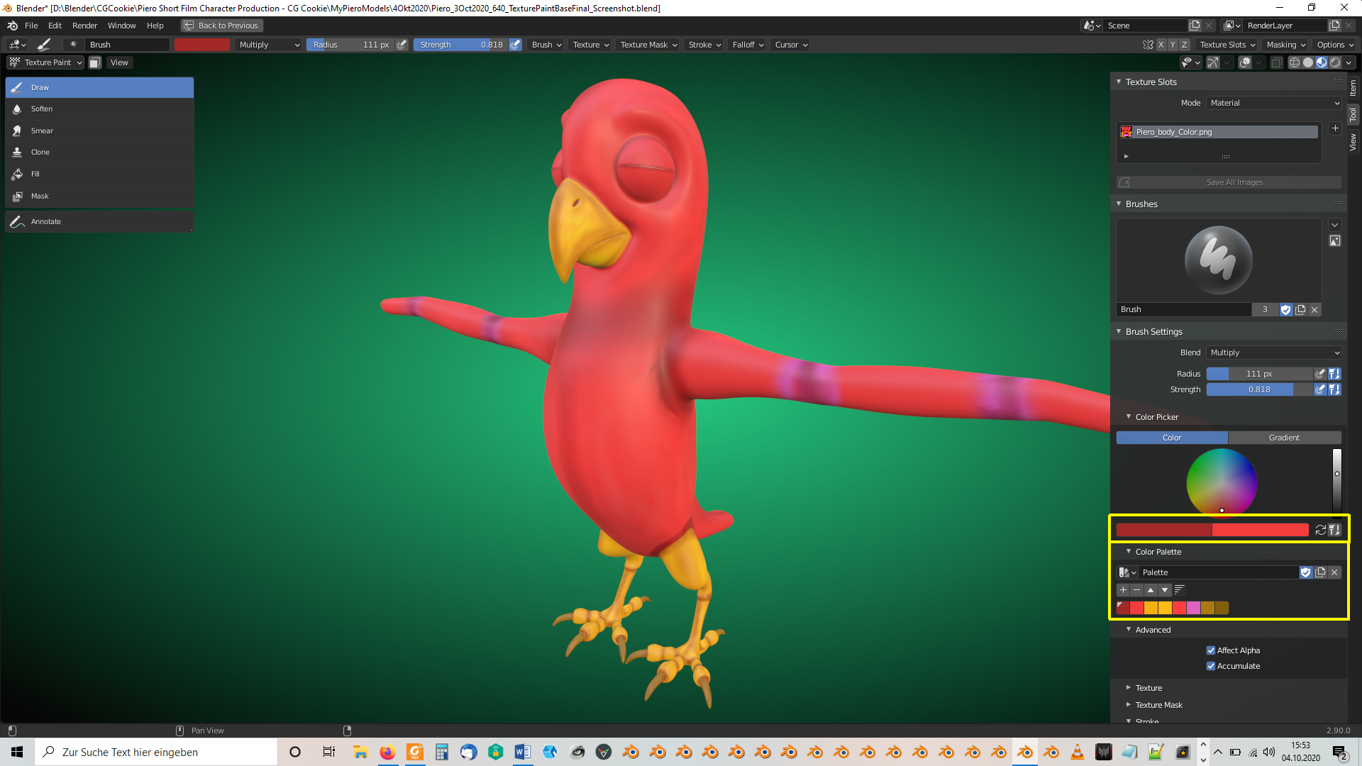 Piero Base Textures: Duerer's Progress - CG Cookie