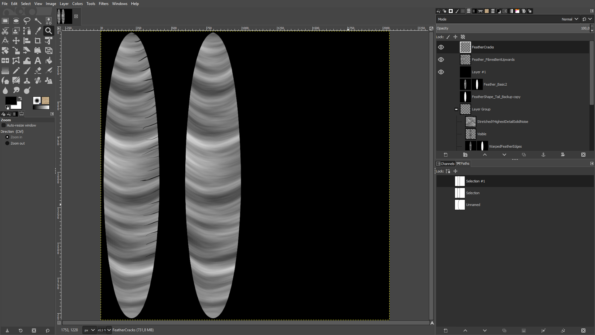 Painting Piero's Feather Textures in GIMP: Duerer's Progress - CG Cookie
