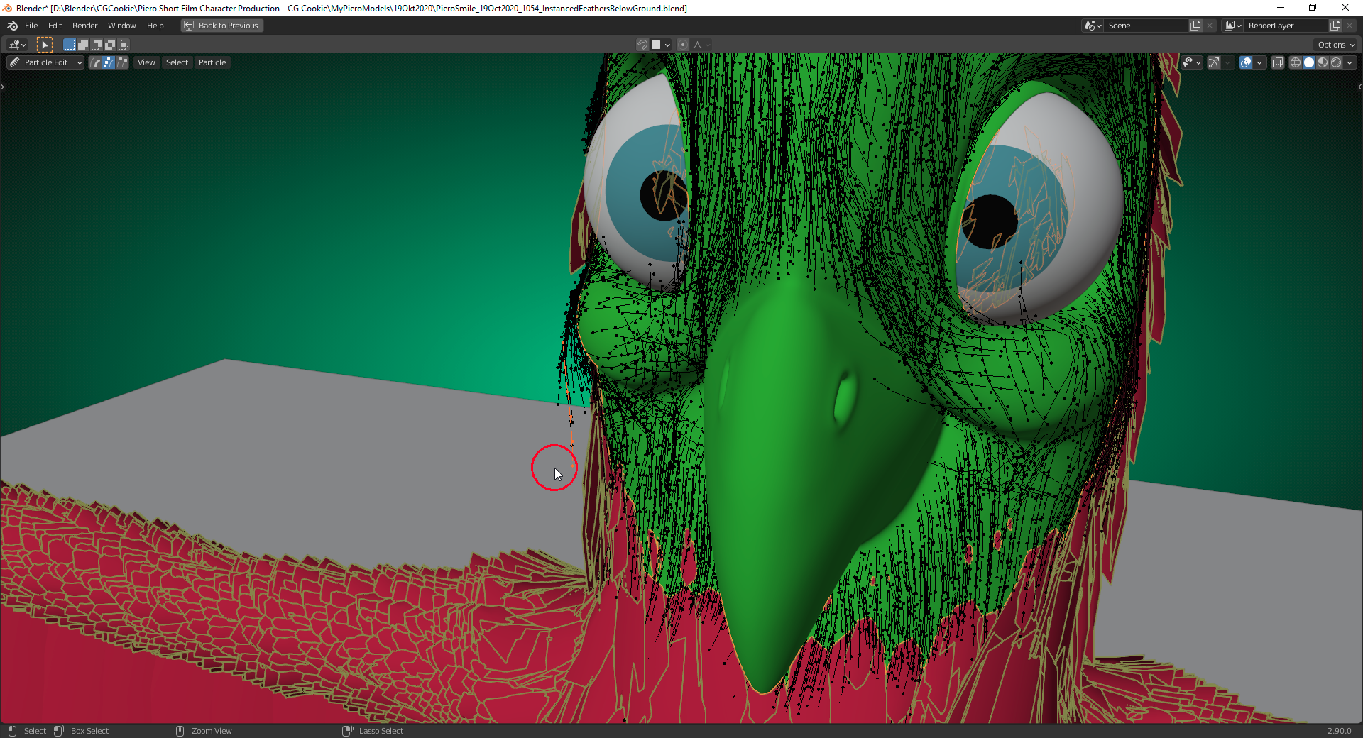 Selecting Hairs in "Particle Edit Mode" - CG Cookie