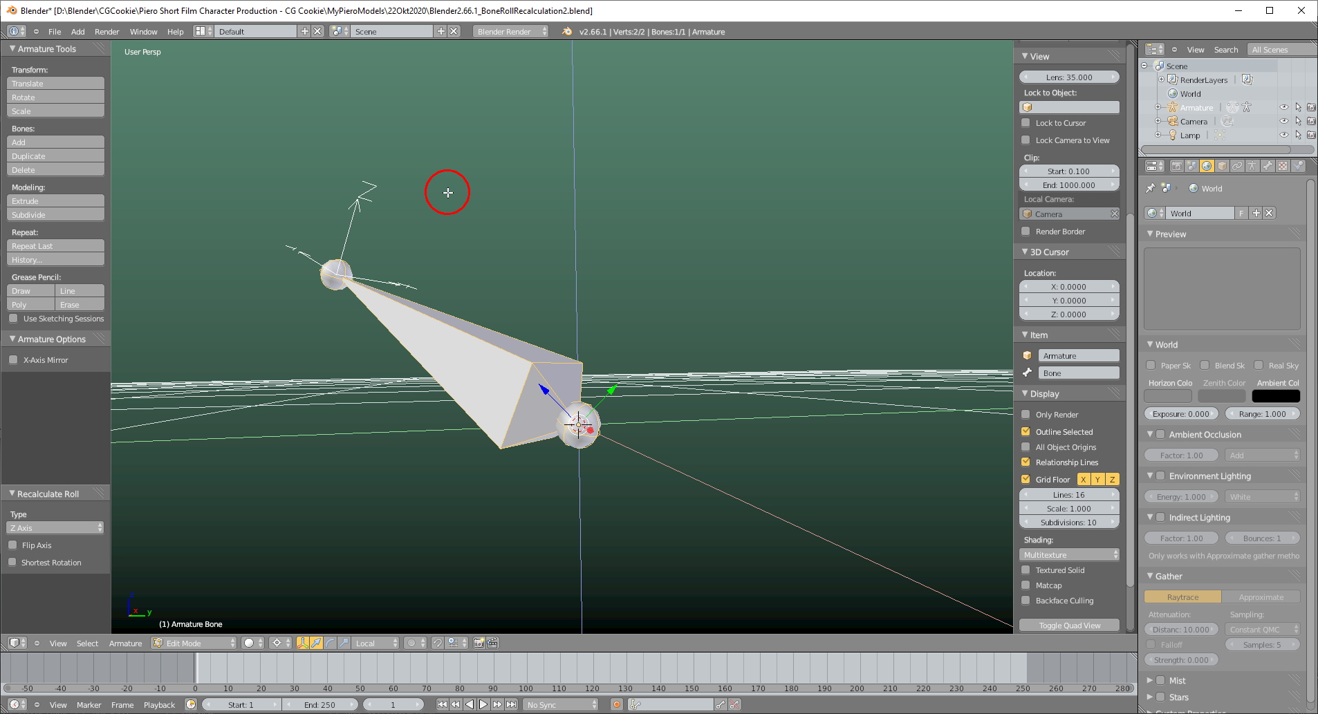 Automatic "Bone Roll" Recalculation - CG Cookie
