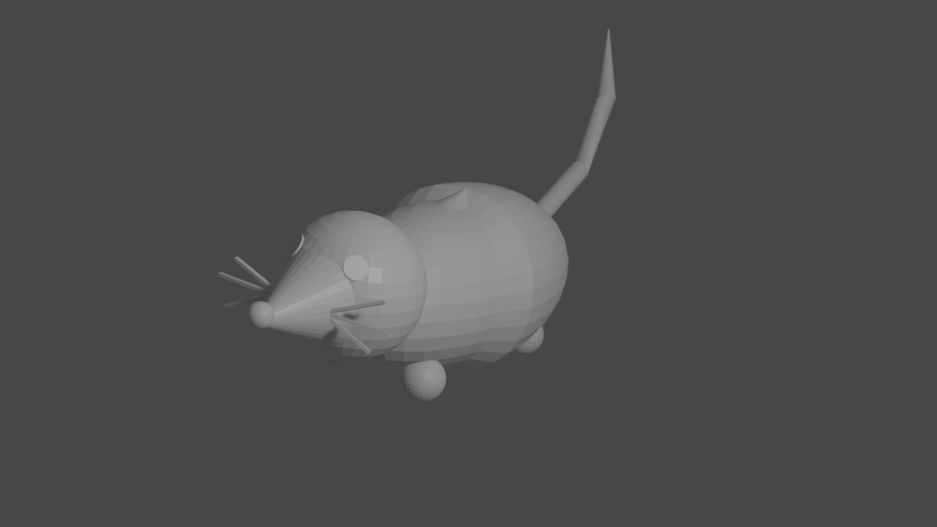 Primitive Modeling Challenge: Rat - CG Cookie