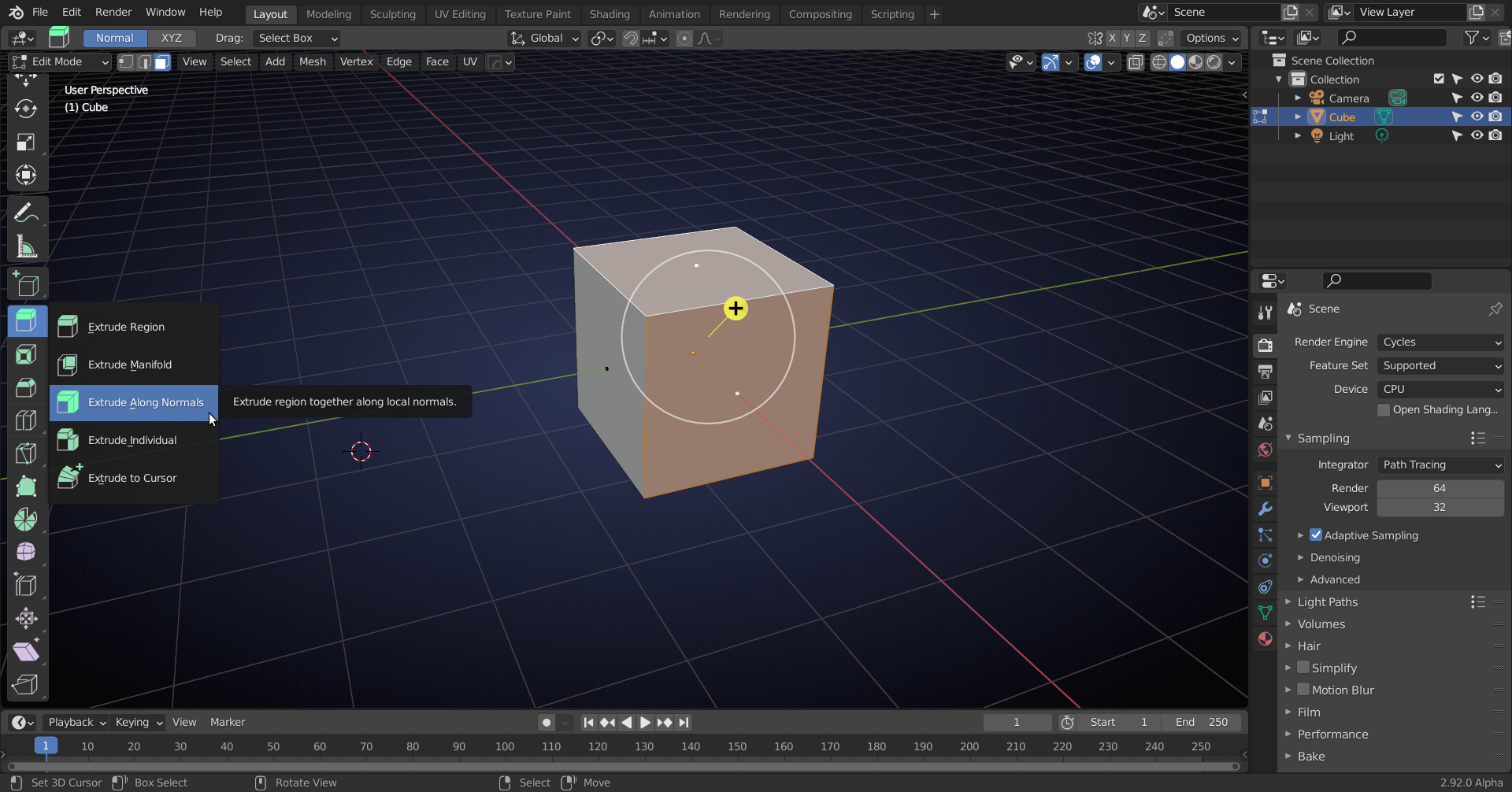 Extrude Normals Question - CG Cookie