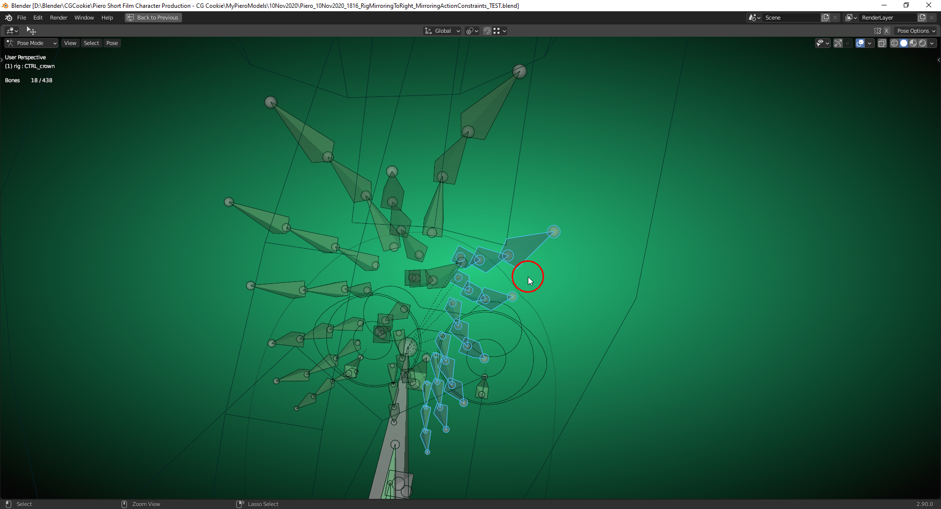 Mirroring a "Bone Action Constraint" - CG Cookie