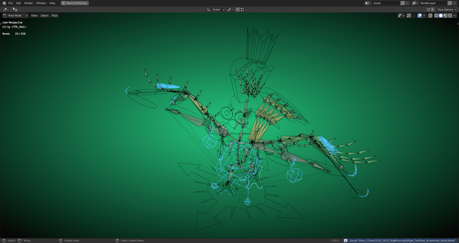 Piero Custom Bone Shapes & Rig Mirroring: Duerer's Progress - CG Cookie