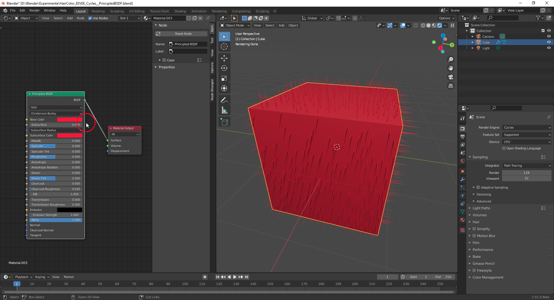 {SOLVED} Particle Hair appear black in Cycles Render - CG Cookie