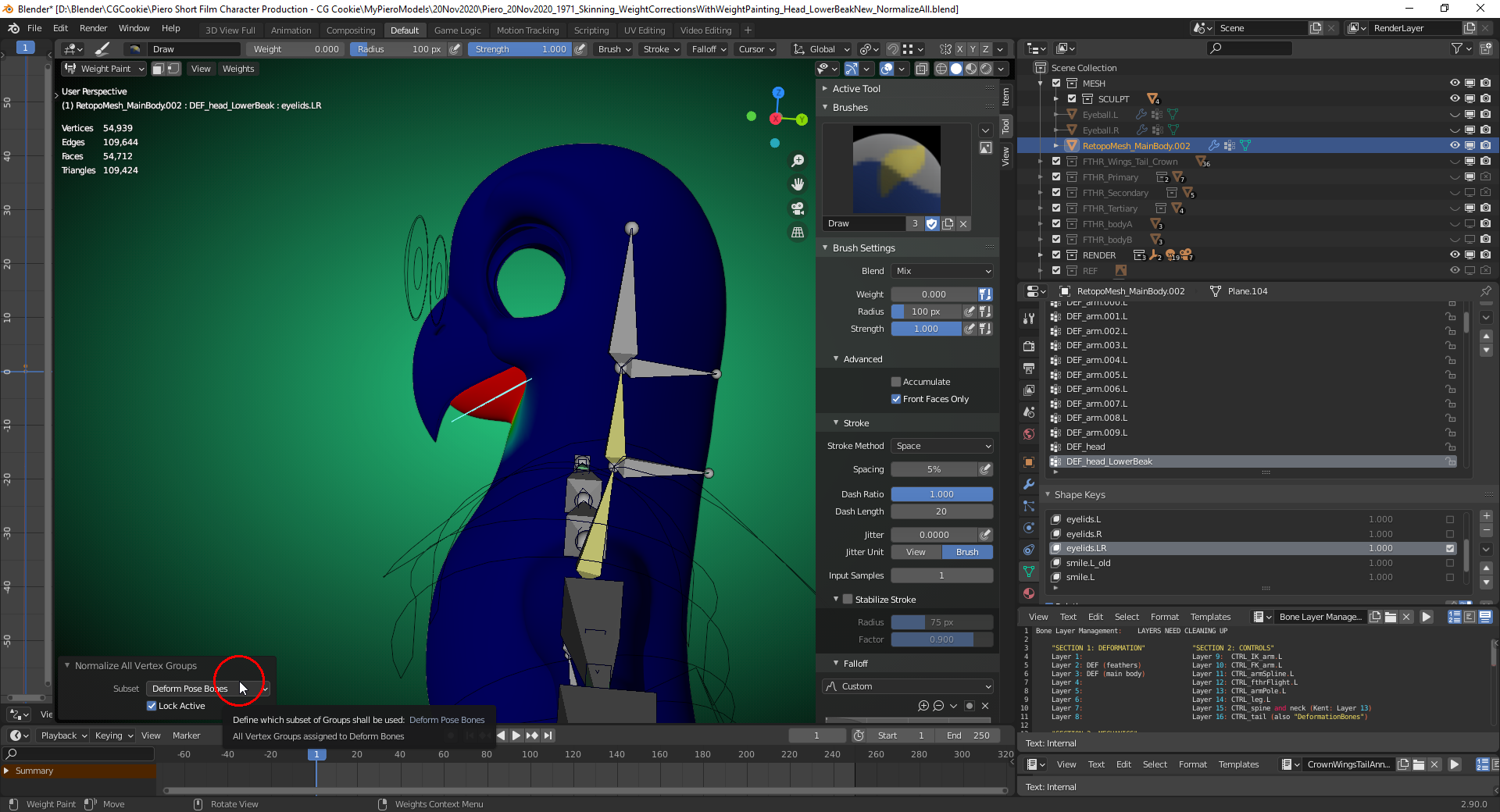 "Normalize all" function for "Vertex Weights - CG Cookie