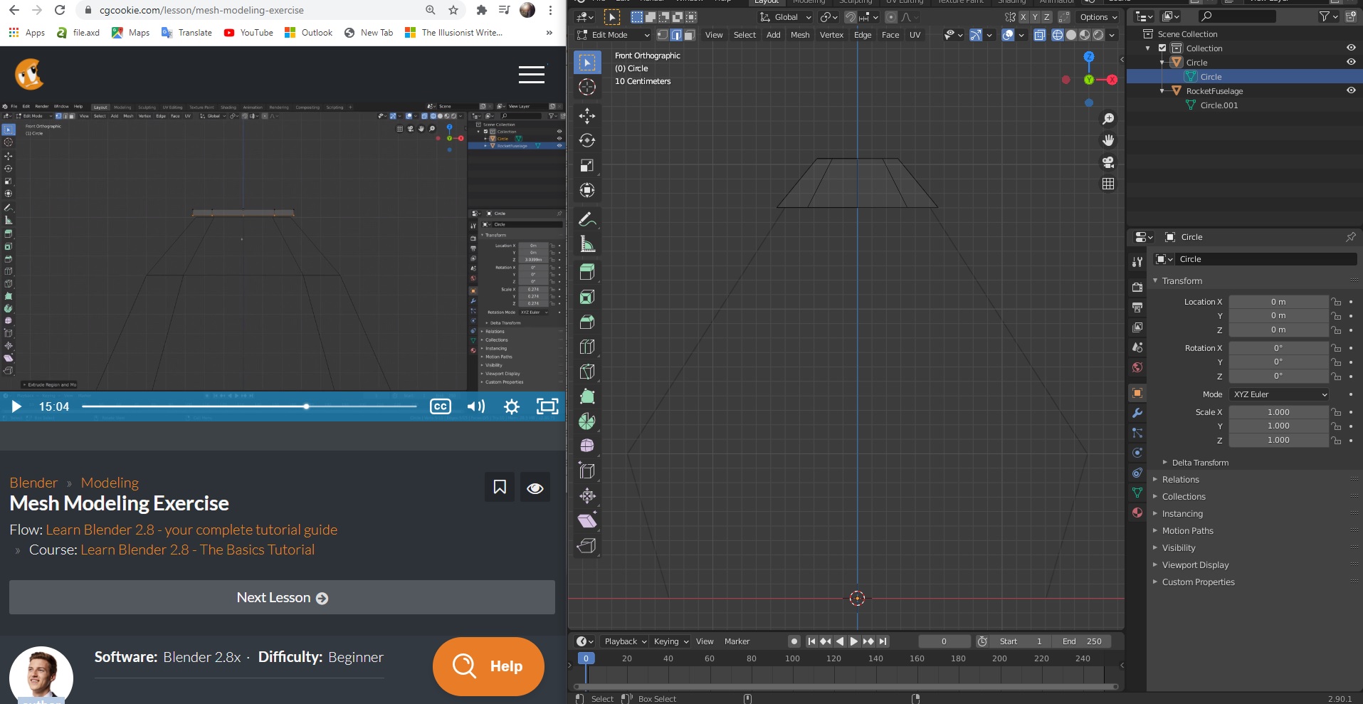 Wireframe Display Issue (simple) - CG Cookie