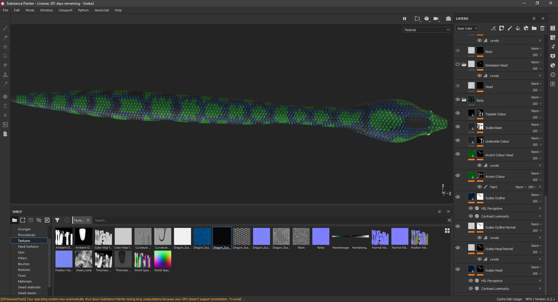 Snake Skin Scales Texture - CG Cookie